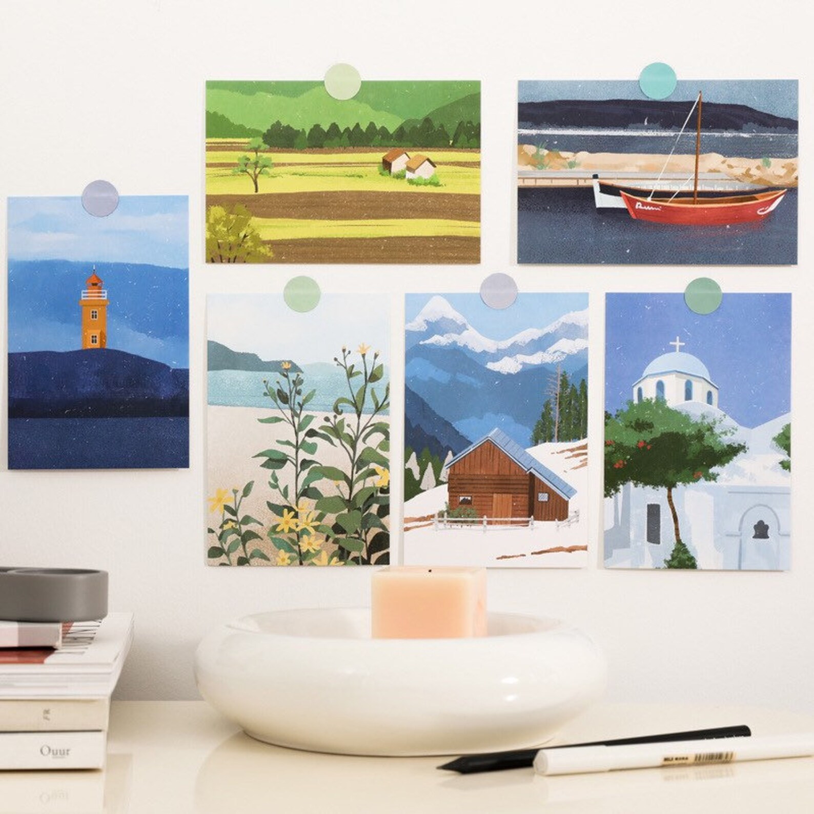 15 Pcs Wall Collage Kit Aesthetic Pictures Room Decor Background Room ...