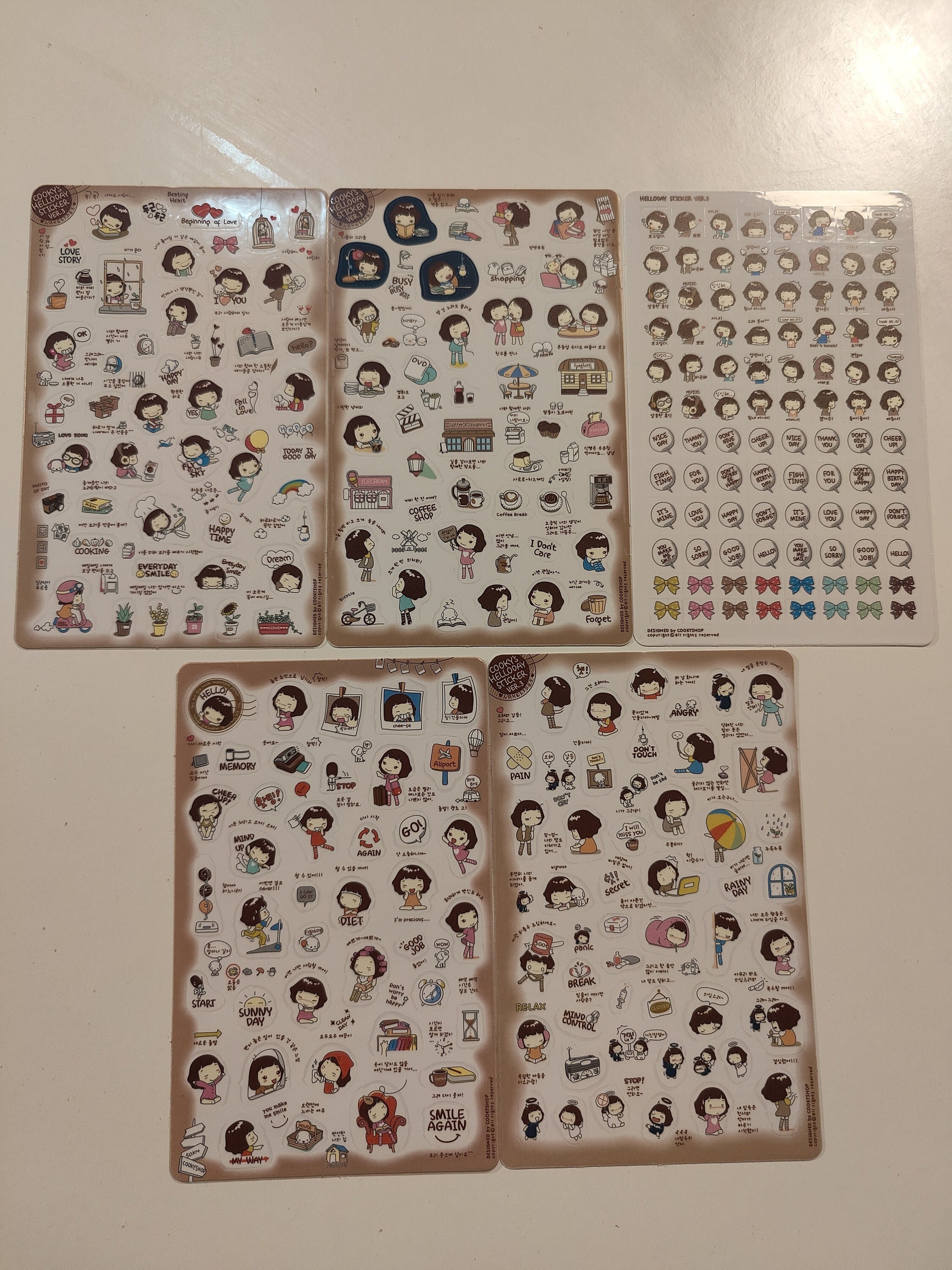 Cute Bullet Journal Stickers, Korean Style Stickers, Decorative Sticker ...