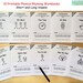 10 Printable Phonics Rhyming Workbooks, Short Vowel Sounds and Long ...