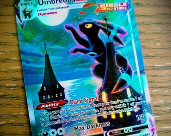 Umbreon Alt Art *SHINY EDIT PROXY* Custom Card Evolving Skies - Etsy