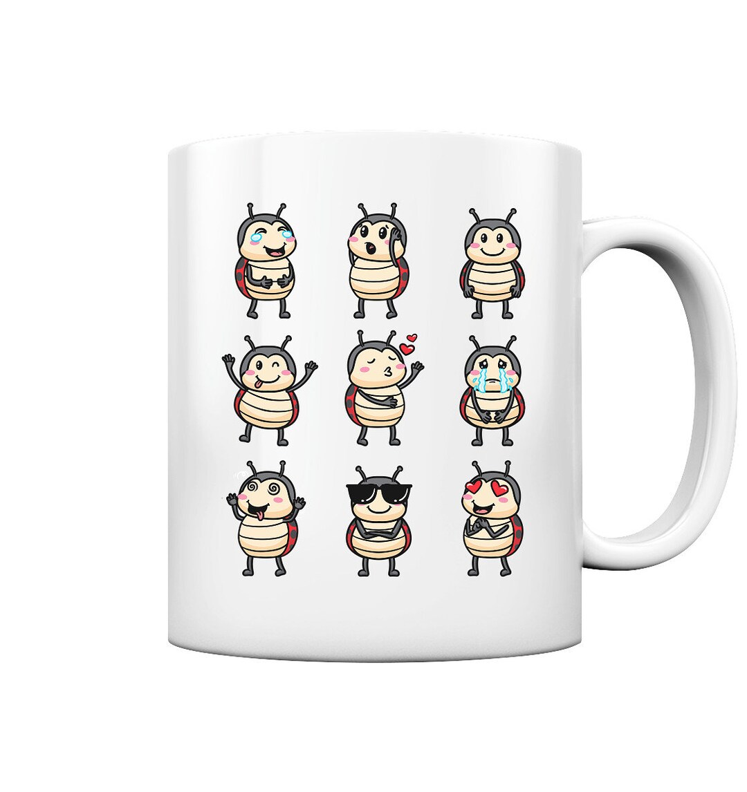 Ladybug Ladybug Beetle Emoticon Men Gift Cup Glossy - Etsy