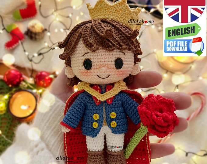 Crochet Pattern Prince Doll Amigurumi Pdf English - Etsy