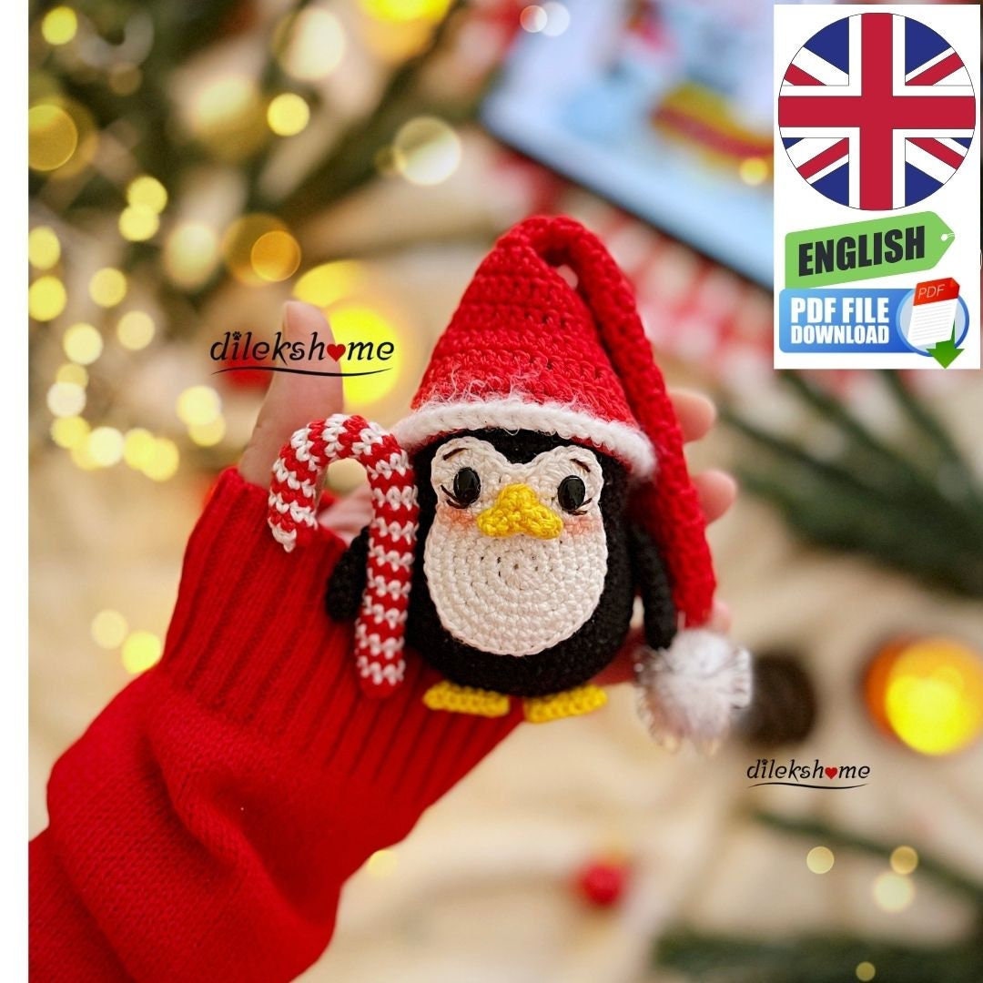 Pingu Pin Crochet Amigurumi Pattern Pdf English (UK) - Etsy
