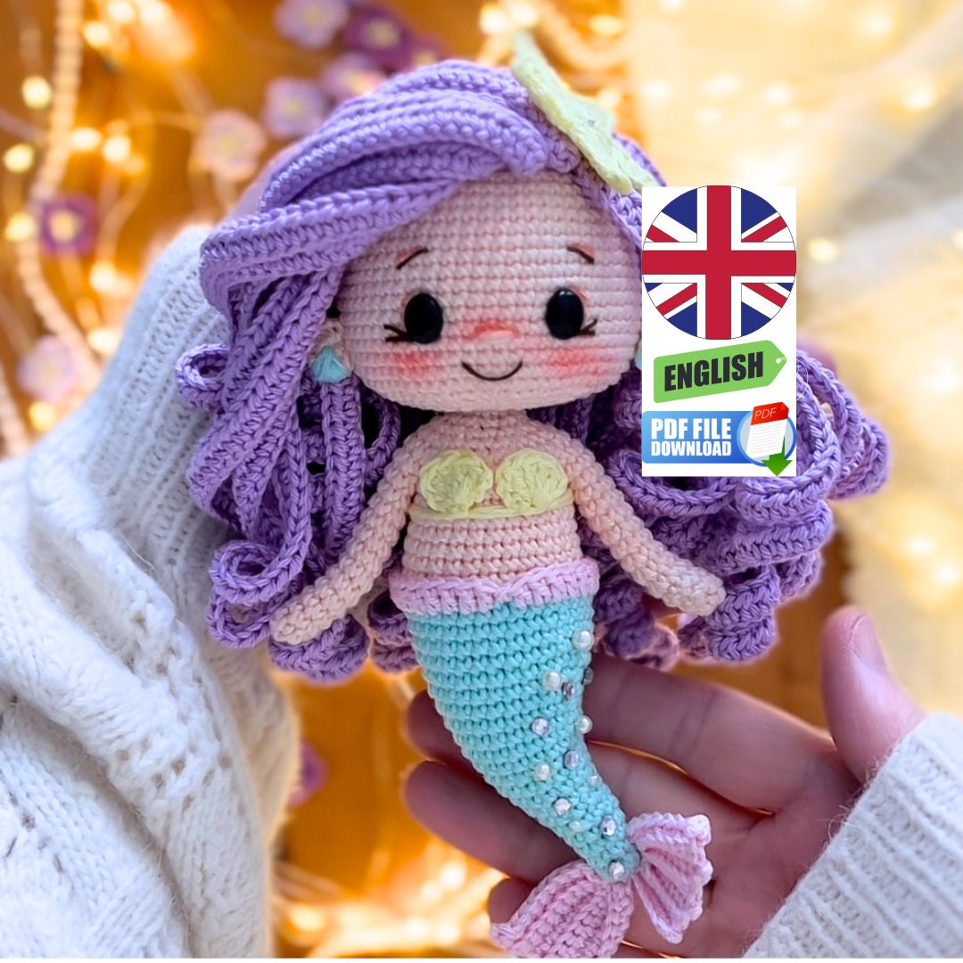 Crochet Pattern Lavella Mermaid Amigurumi Pdf English - Etsy