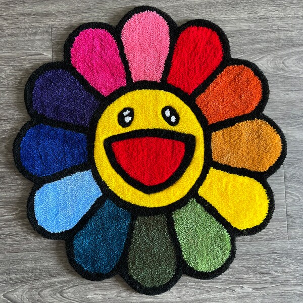 Hypebeast Flower Rug - Etsy