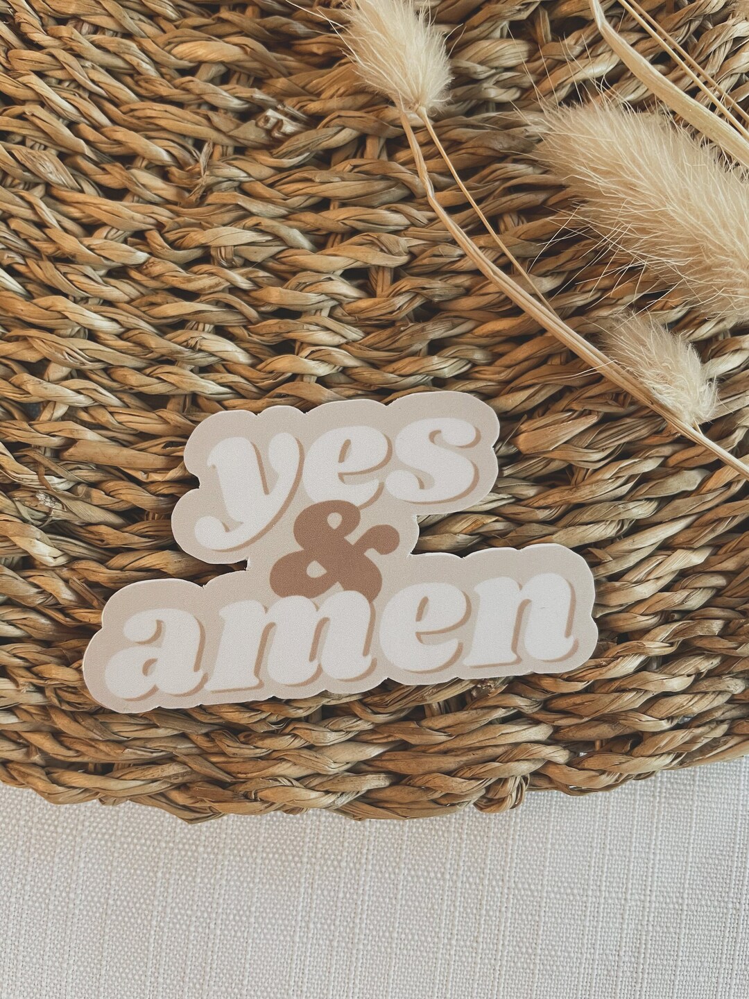 Yes & Amen Sticker Faith Sticker Christian Sticker - Etsy