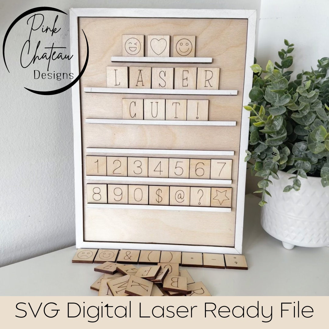 Quick Score Letter Message Board + Easel Stand Full Alphabet ...