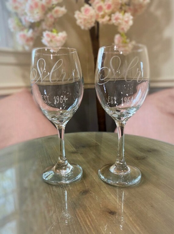 Customized Wine Glasses Personalized Wine Glasses Engraved - Etsy