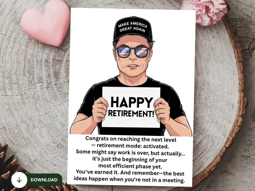 Funny Tech Retirement Card: Elon, Doge (digital Download) - Etsy