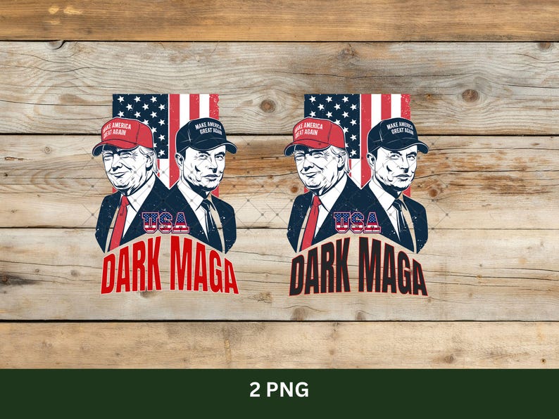 Digital Dark MAGA Png, Trump, Musk, Black MAGA Hat, Make America Great ...