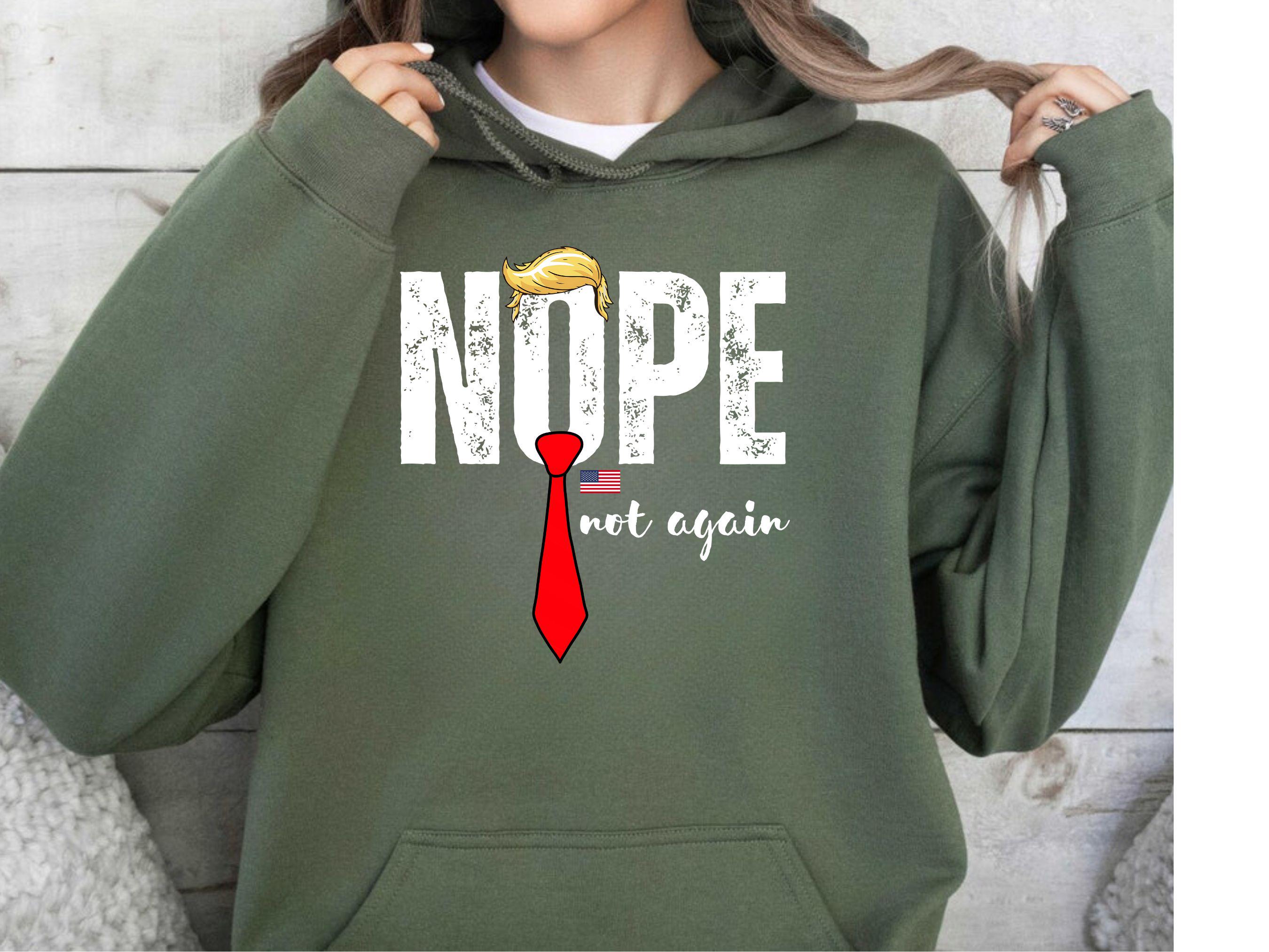 Nope Not Again Png, Digital Download Trump 2024, USA Flag, President ...