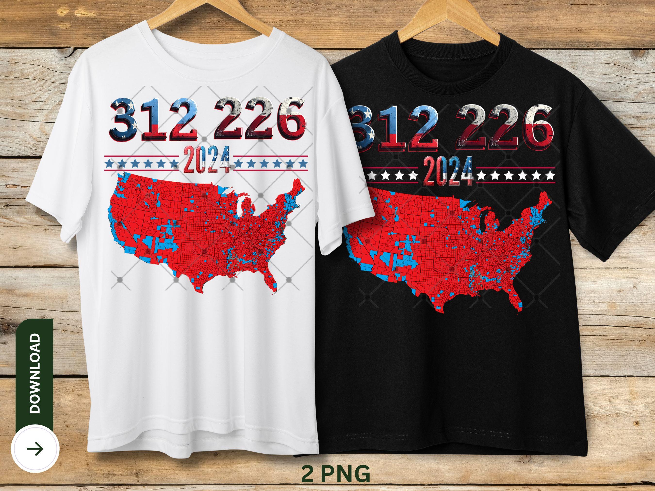 Digital 312 Electoral Map, 312 Red Map, Winner 312 Electoral Map PNG ...