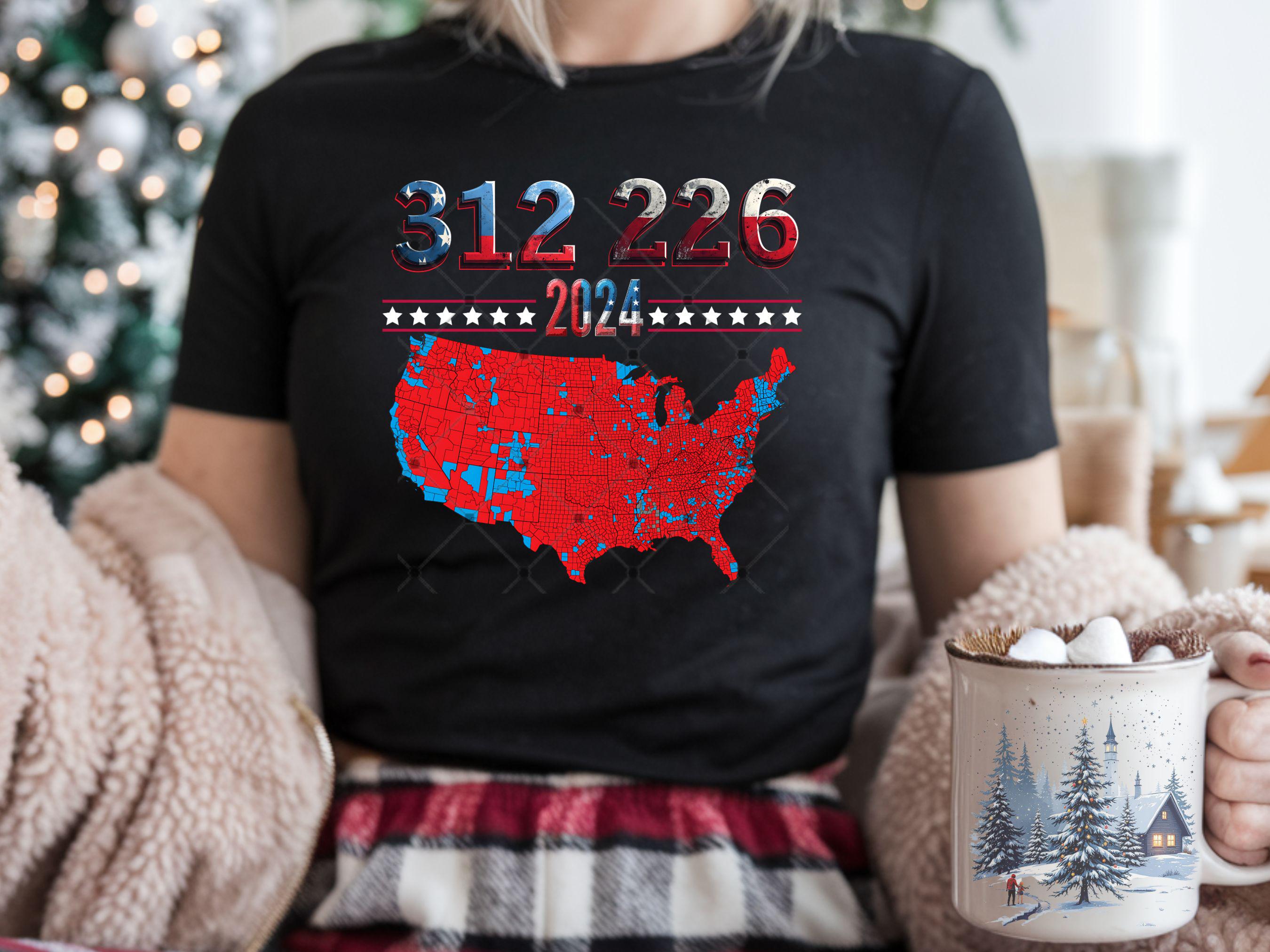 Digital 312 Electoral Map, 312 Red Map, Winner 312 Electoral Map PNG ...