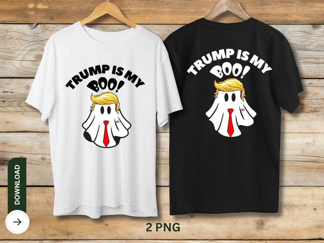 Digital Trump is My Boo, Trump Ghost Png, Trump Hair Funny Ghost ...