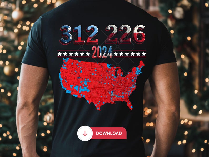 Digital 312 Electoral Map, 312 Red Map, Winner 312 Electoral Map PNG ...