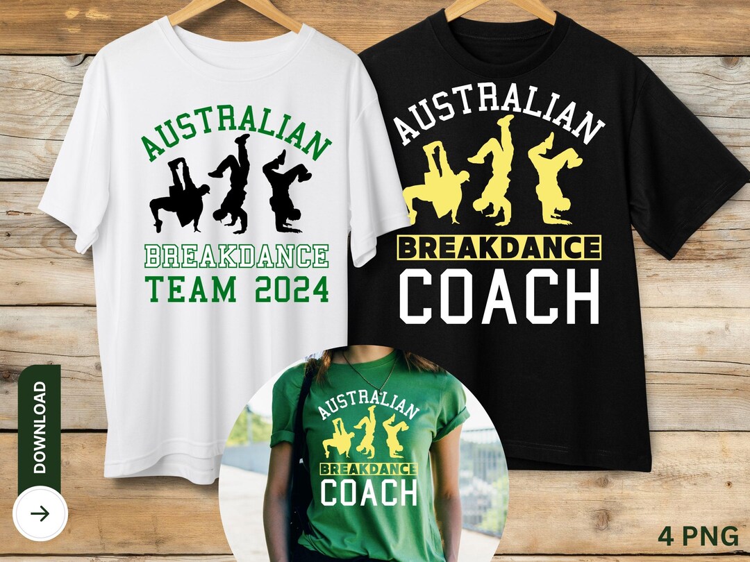Digital Australian Breakdance Team 2024 PNG, Funny Breakdancing Meme ...