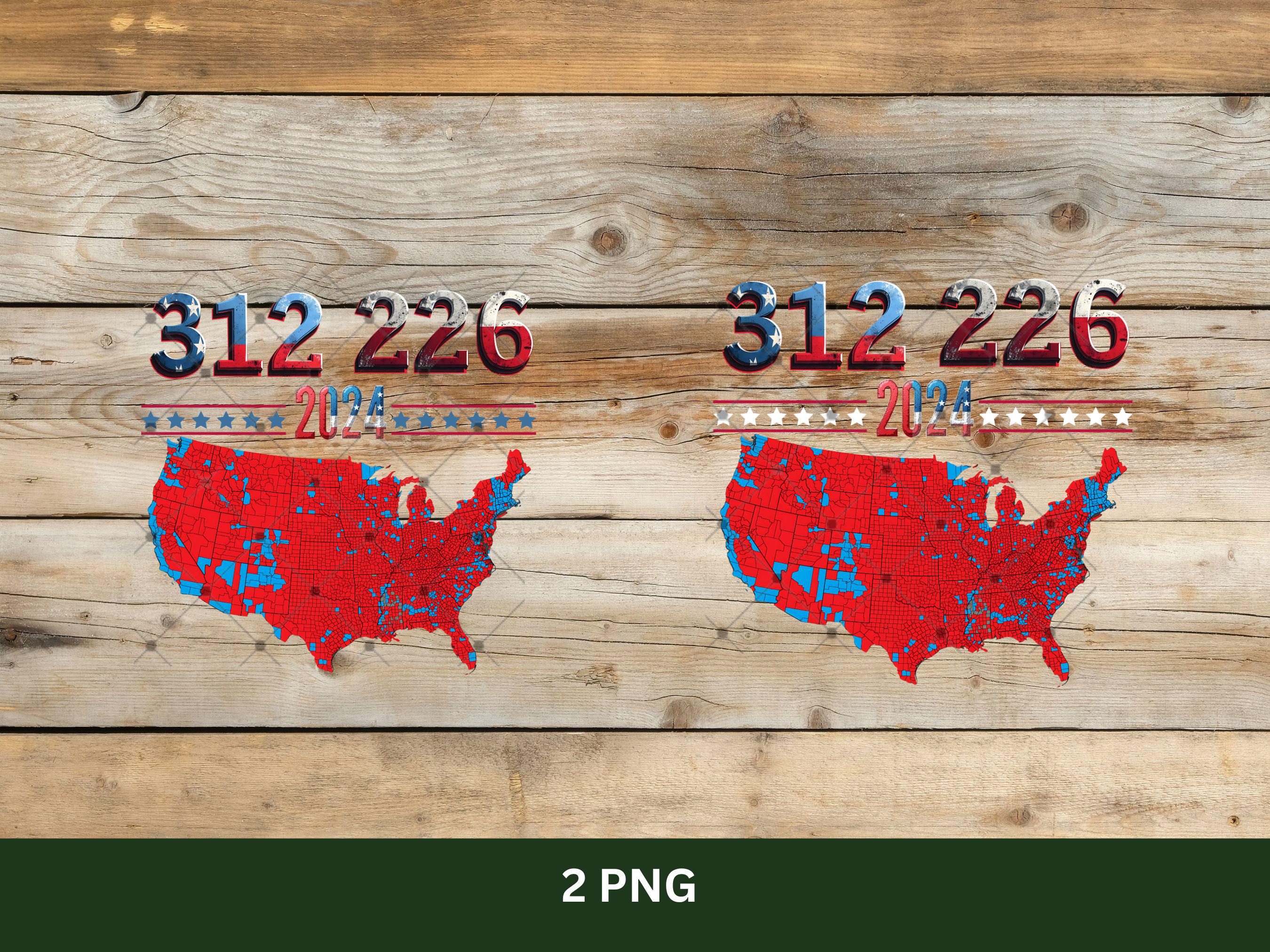 Digital 312 Electoral Map, 312 Red Map, Winner 312 Electoral Map PNG ...