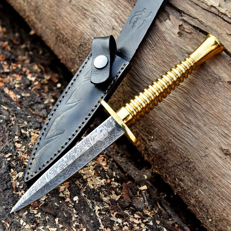 Damascus Dagger - Etsy