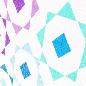 Rhapsody Rainbow Quilt Pattern: Confident Beginner, Fat Quarter ...