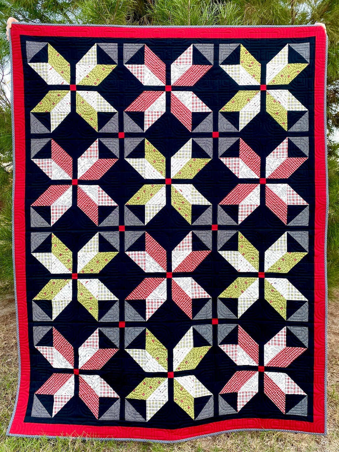 First Edition Star of Wonder Quilt Pattern (PDF): Beginner and Fat ...