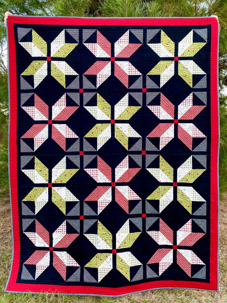 First Edition Star of Wonder Quilt Pattern (PDF): Beginner and Fat ...