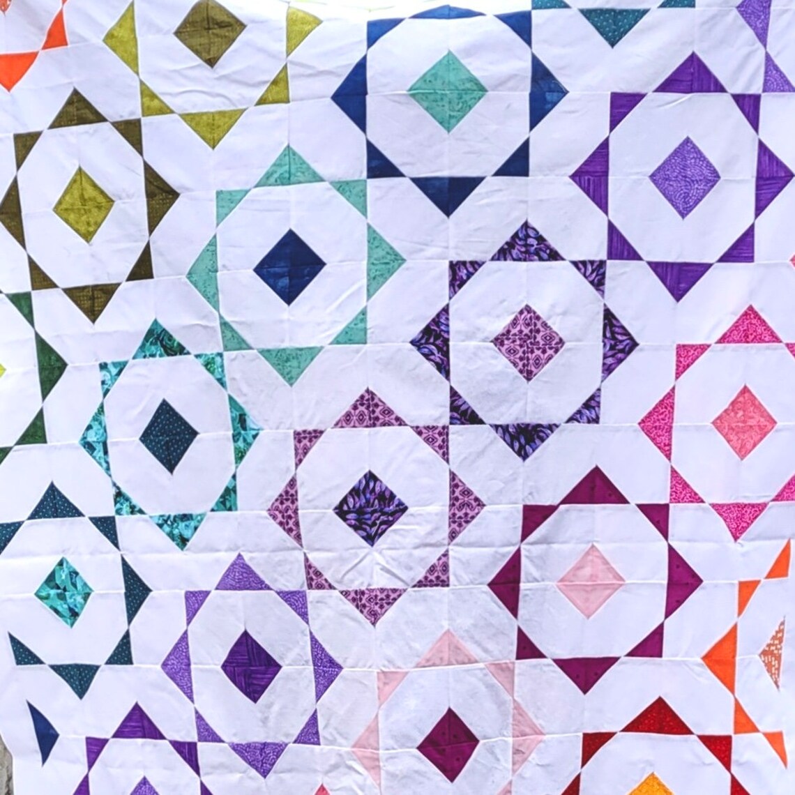 Rhapsody Rainbow Quilt Pattern: Confident Beginner, Fat Quarter ...