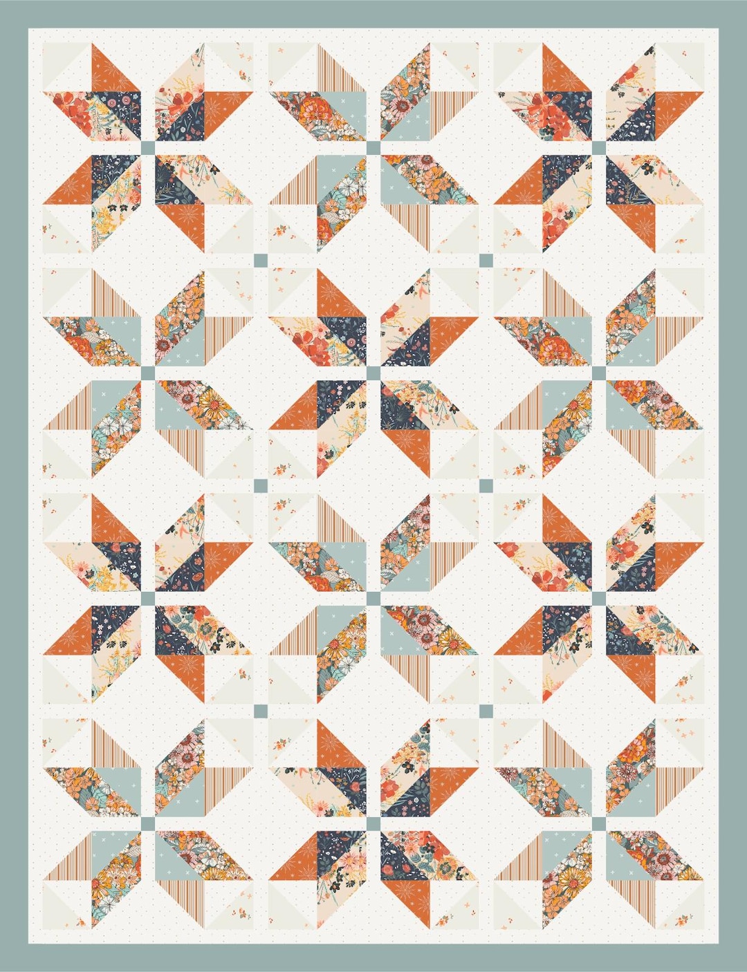 Star of Wonder Quilt Pattern (PDF): Beginner and Fat Quarter Friendly ...