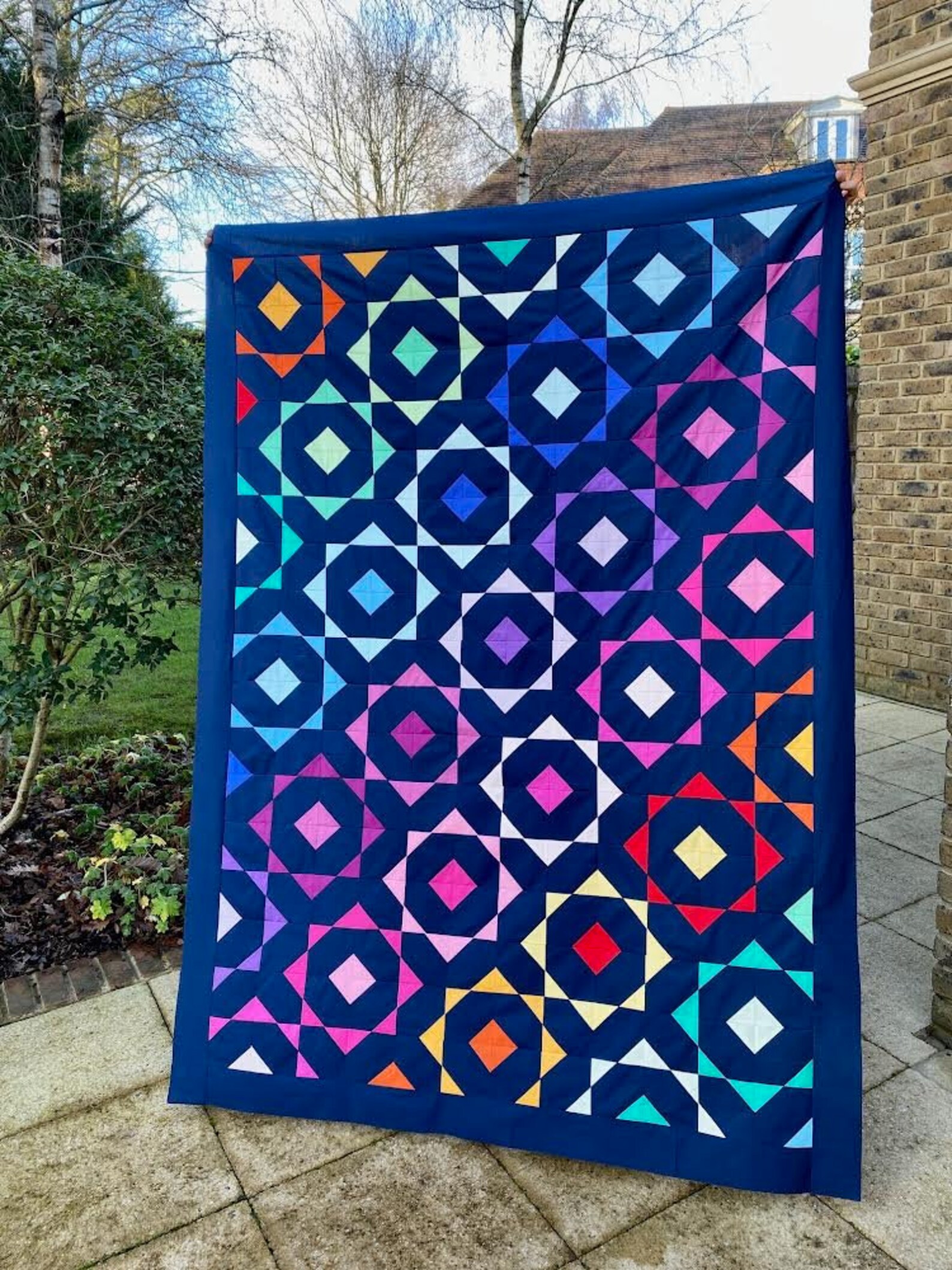 Rhapsody Rainbow Quilt Pattern: Confident Beginner, Fat Quarter ...