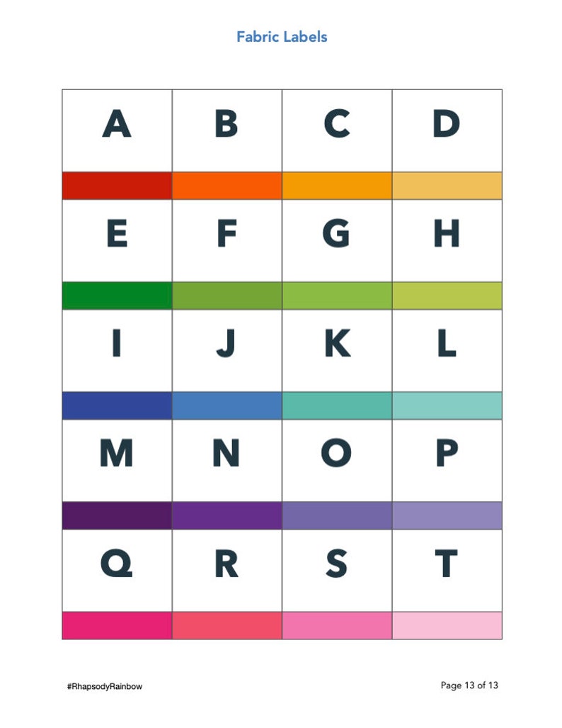 Rhapsody Rainbow Quilt Pattern: Confident Beginner, Fat Quarter ...