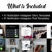 20 Notification Post Story Ideas, Instagram Story Templates, Canva ...