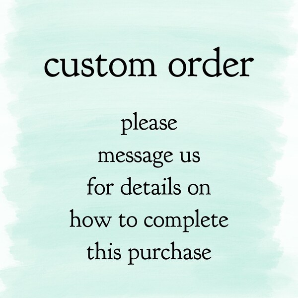 Custom Order Designs - Etsy