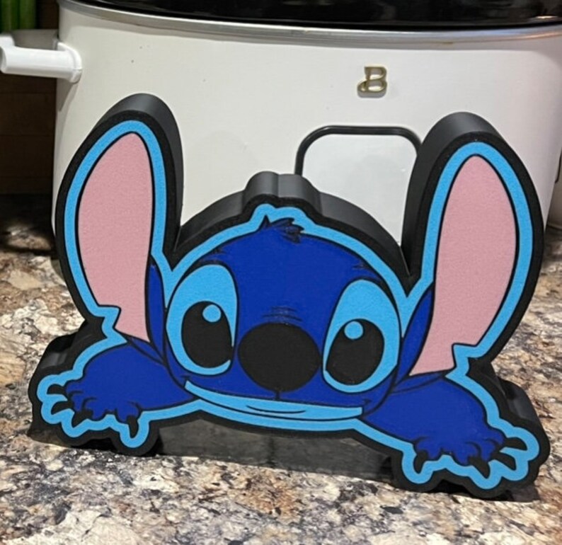 Stitch LED Light Box, Disney Decor, Stitch Gift, Stitch and Angel, LED ...