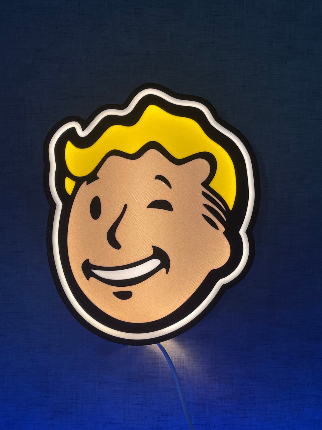 Vault Boy Fallout LED Lamp, Nuke, Fallout - Etsy