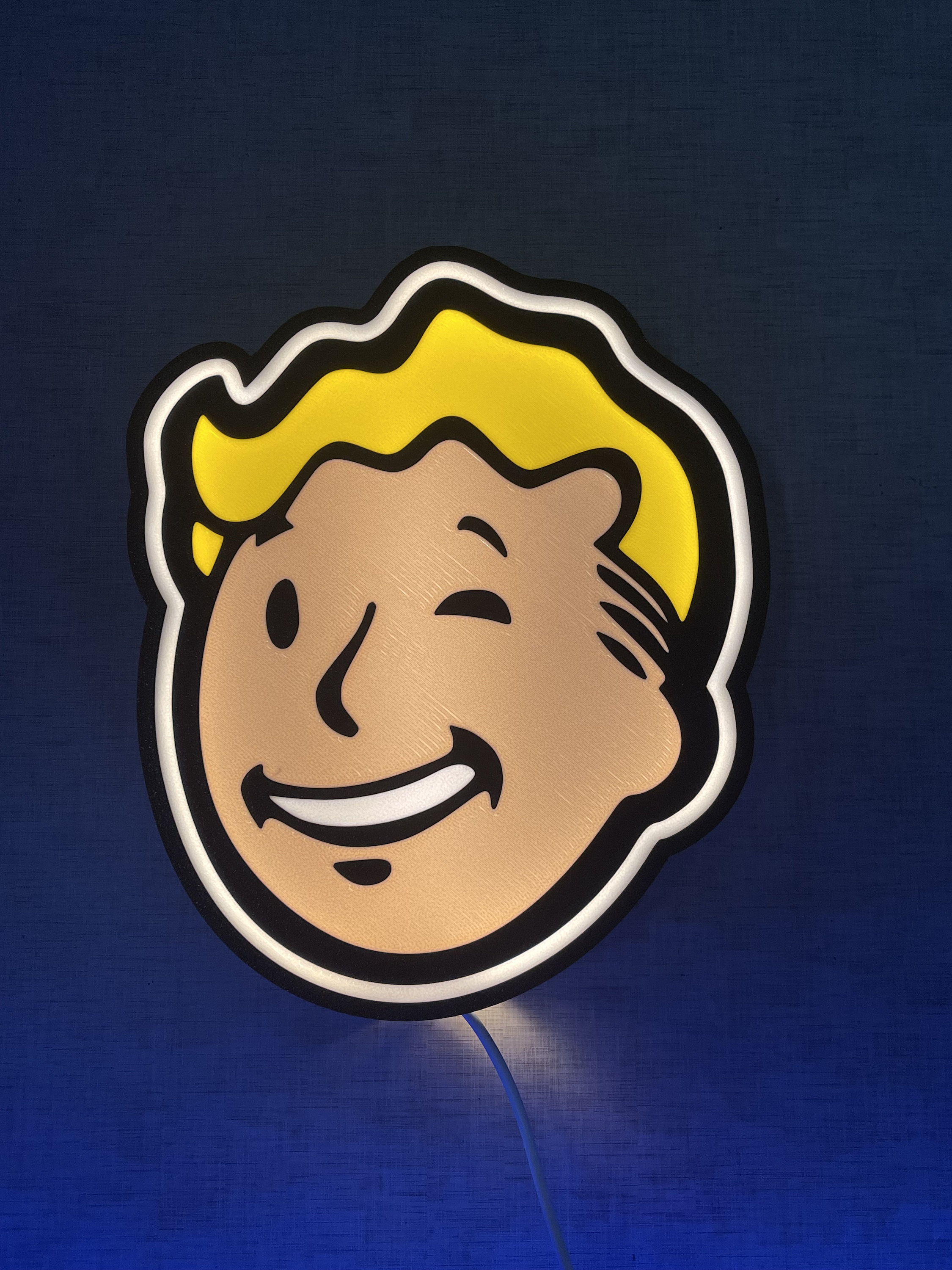 Vault Boy Fallout LED Lamp, Nuke, Fallout - Etsy