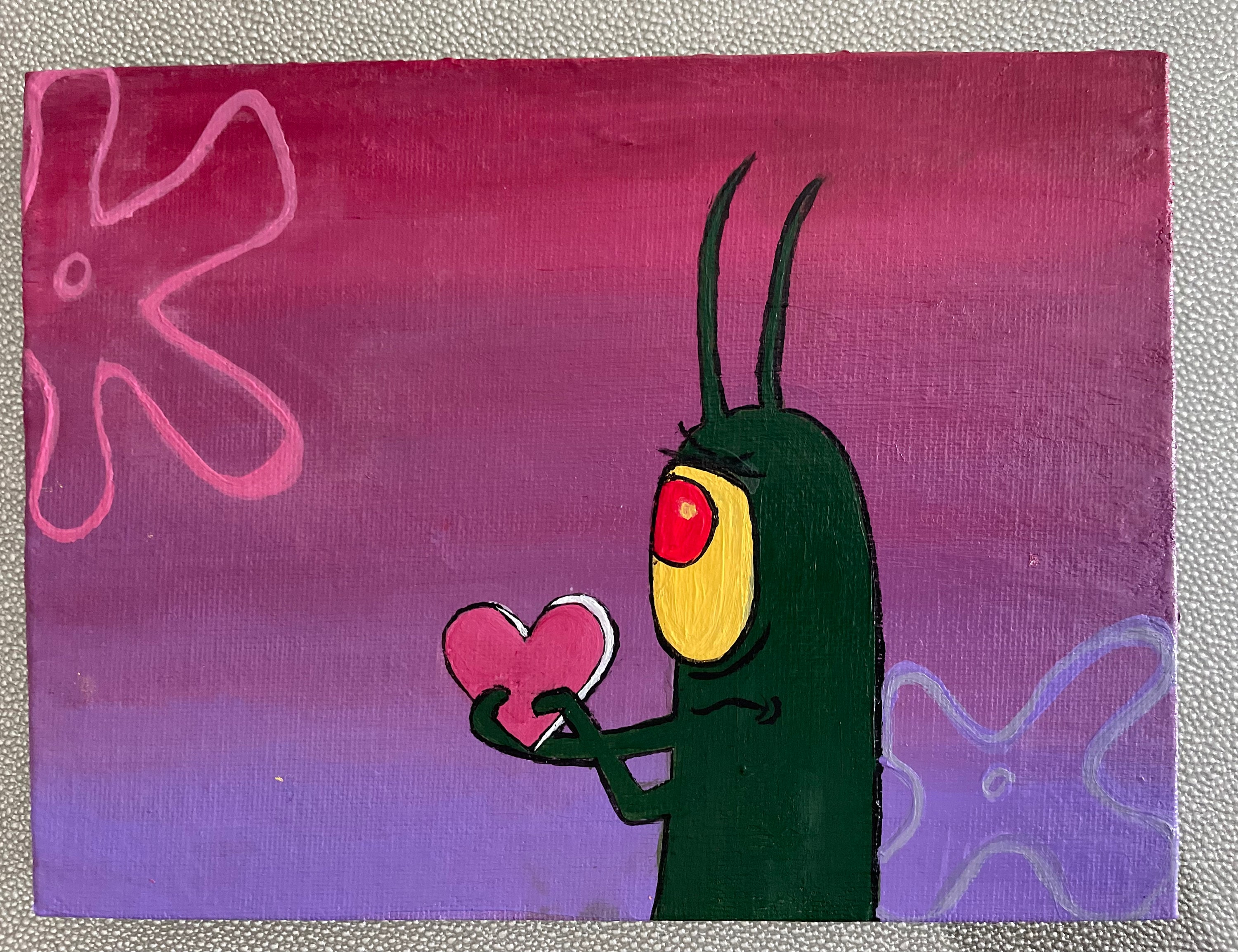 Plankton Holding a Heart - Etsy