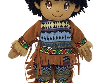 14" Native American Indian Plush Rag Doll -DF14003 Nizhoni - Etsy