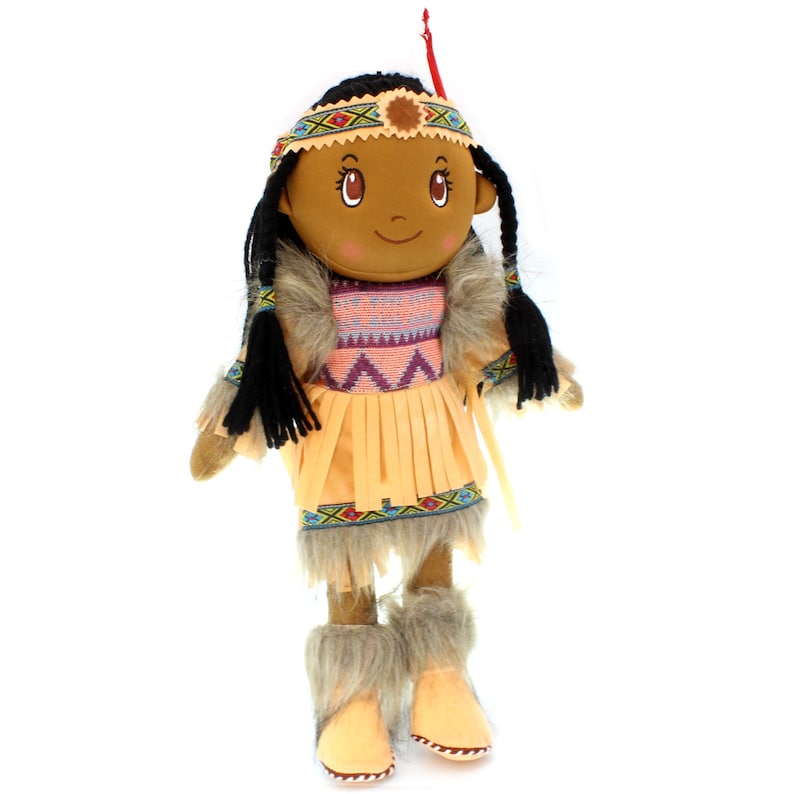 14" Native American Indian Plush Rag Doll -DF14003 Nizhoni - Etsy