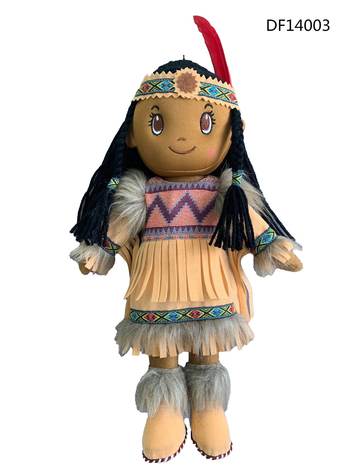 14" Native American Indian Plush Rag Doll -DF14003 Nizhoni - Etsy