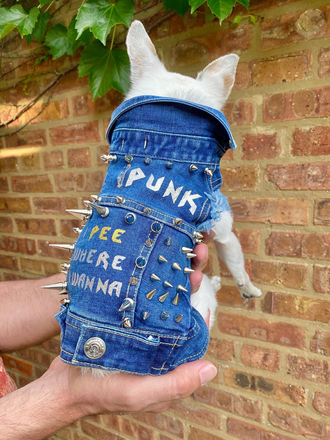 Dog Jean Jacket, Dog Jean Vest, Pet Denim Jacket, Pet Denim Vest ...