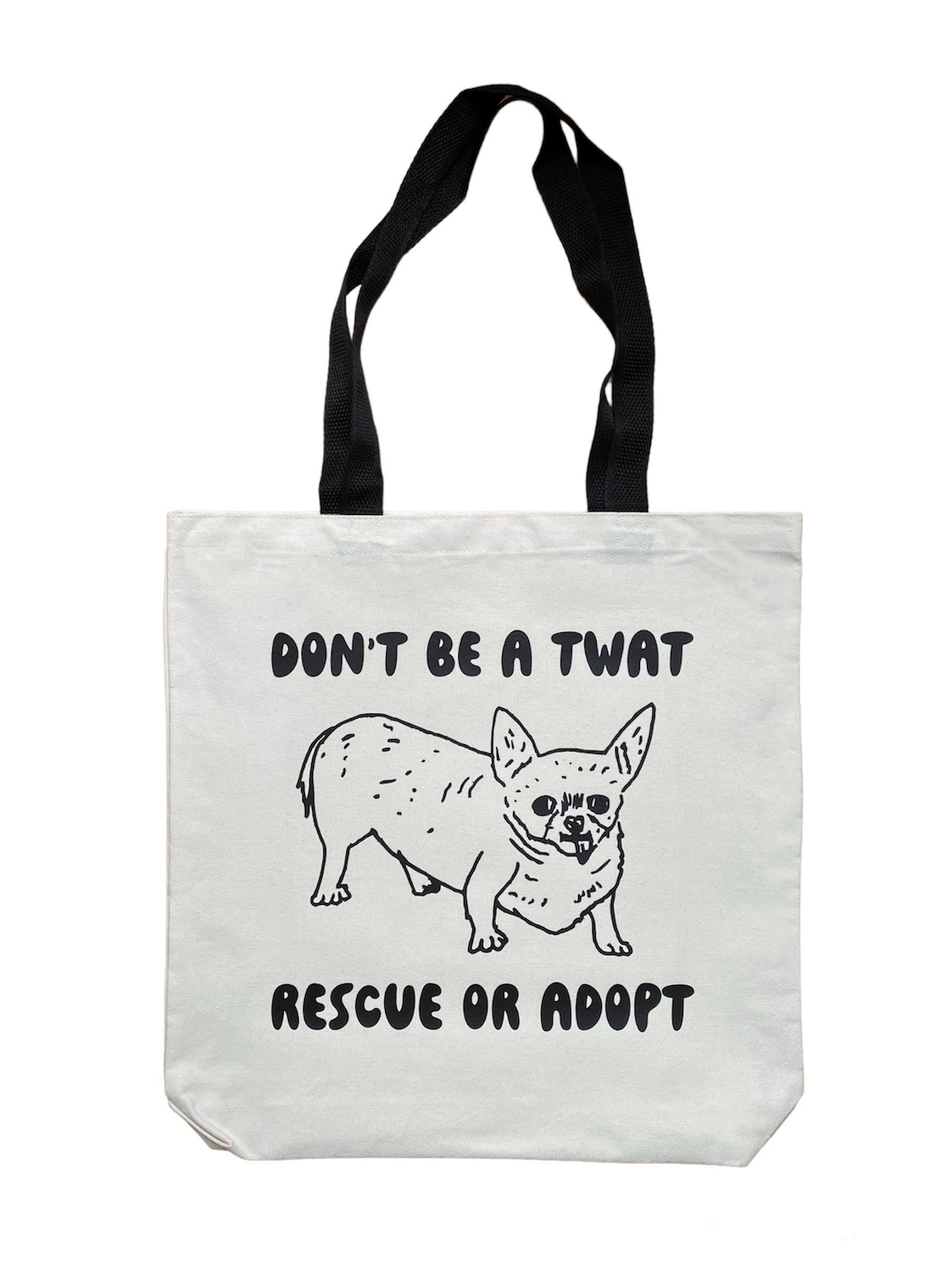 Rescue Adopt Canvas Tote Bag, Adopt Don't Shop, Rescued is My Favorite ...