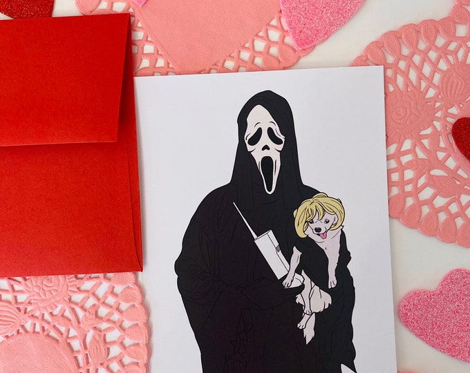 Mini Knitted Scream Guy, Horror Guy, Halloween Stuffy, Spooky Stuffed ...