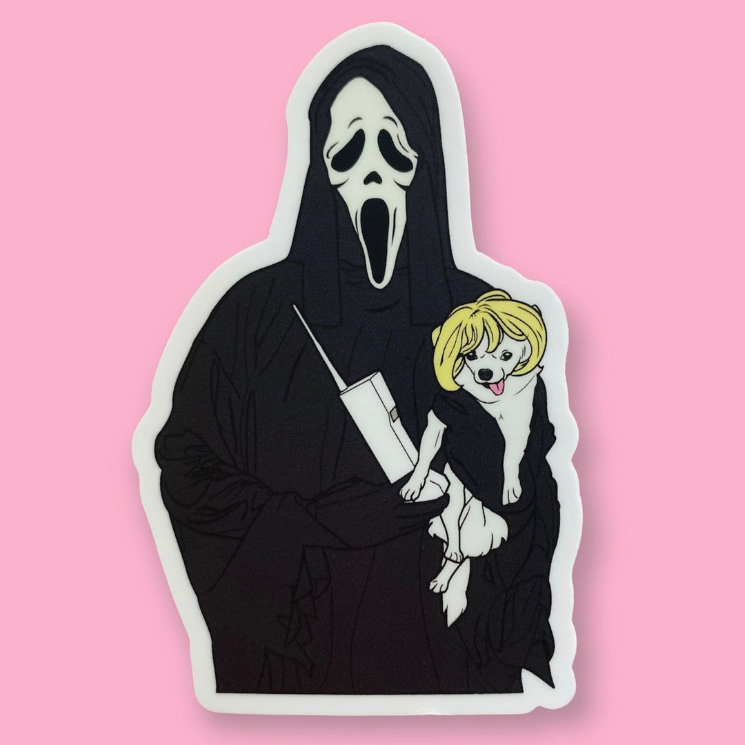 Scream Sticker Ghostface Sticker Scary Movie Sticker Horror - Etsy