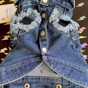 Dog Jean Jacket, Dog Jean Vest, Pet Denim Jacket, Pet Denim Vest ...