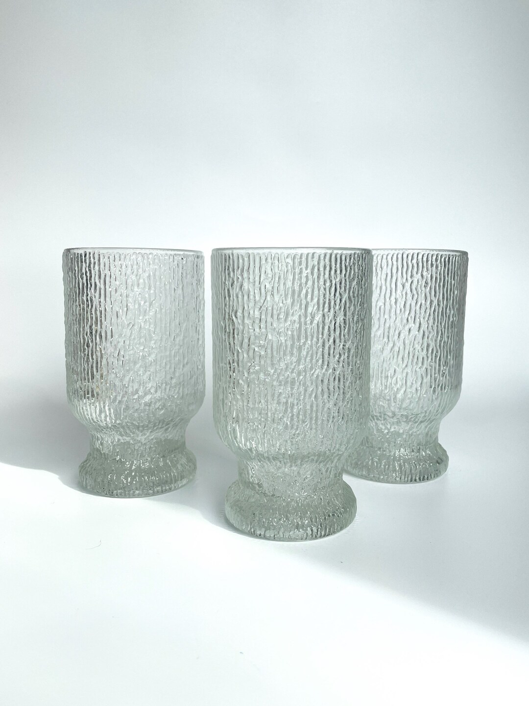 Indiana Glass Crystal Ice Clear Vintage Glassware Goblet - Etsy
