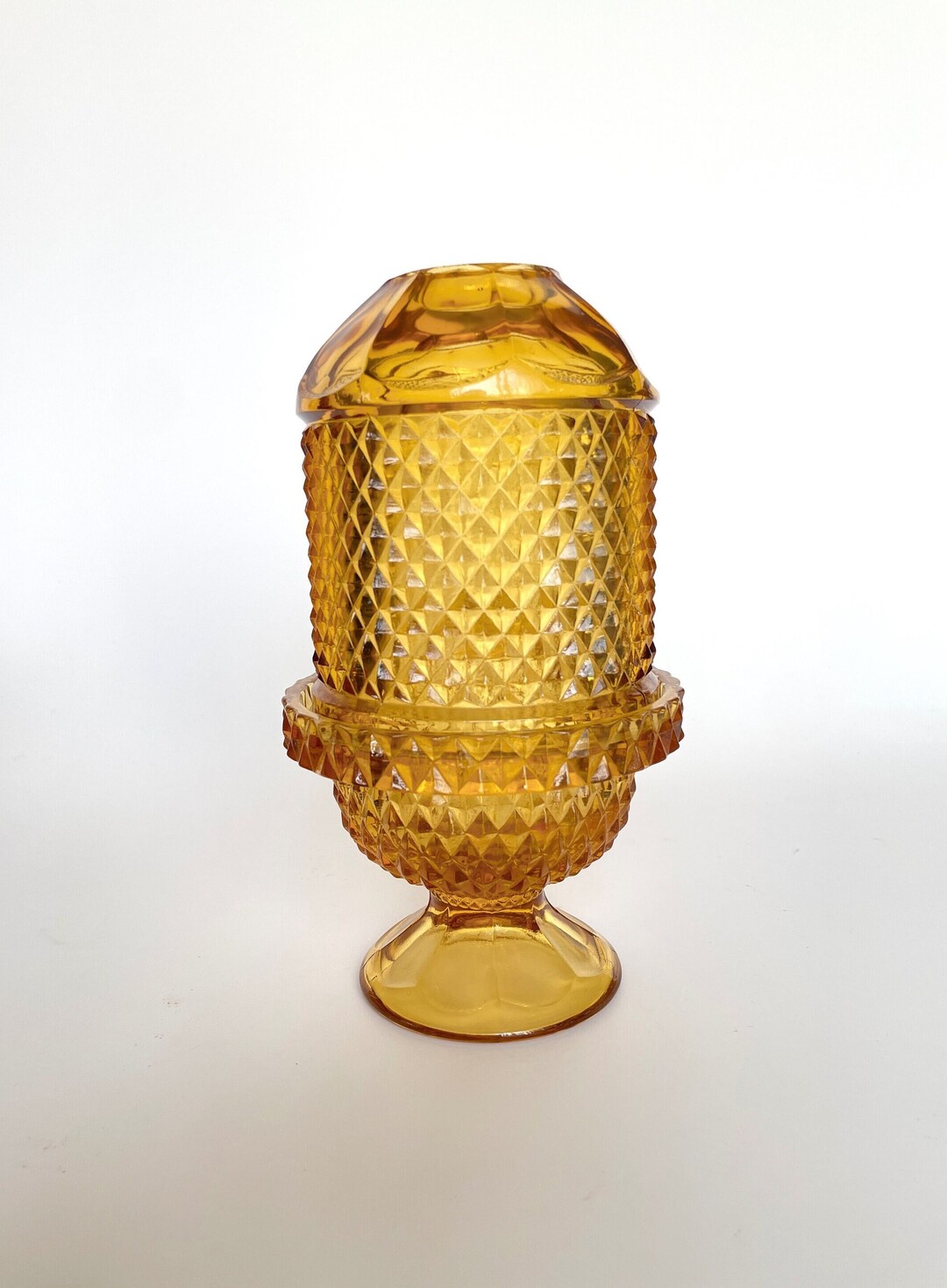 Viking Diamond Point Fairy Lamp Amber Fairy Lamp Candle Holder - Etsy