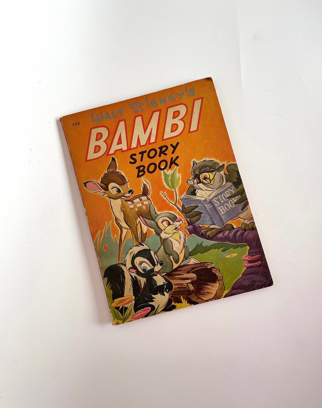 Vintage 1940’s Walt Disney’s Bambi Story Paperback Book - 8.5 X 11 ...
