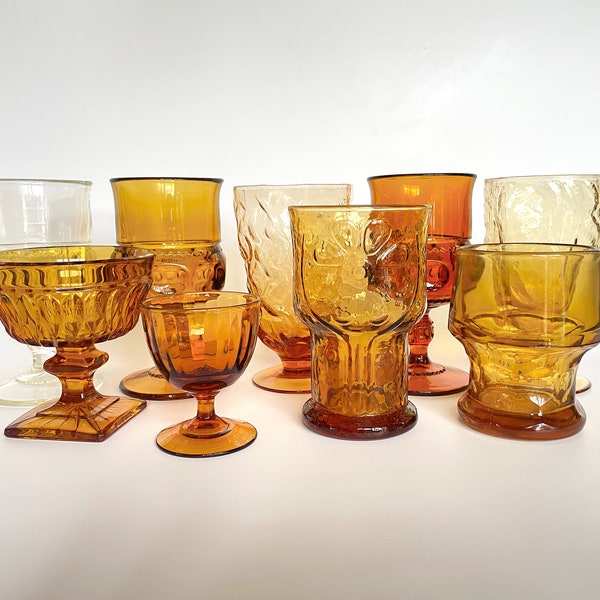 Amber Glassware - Etsy
