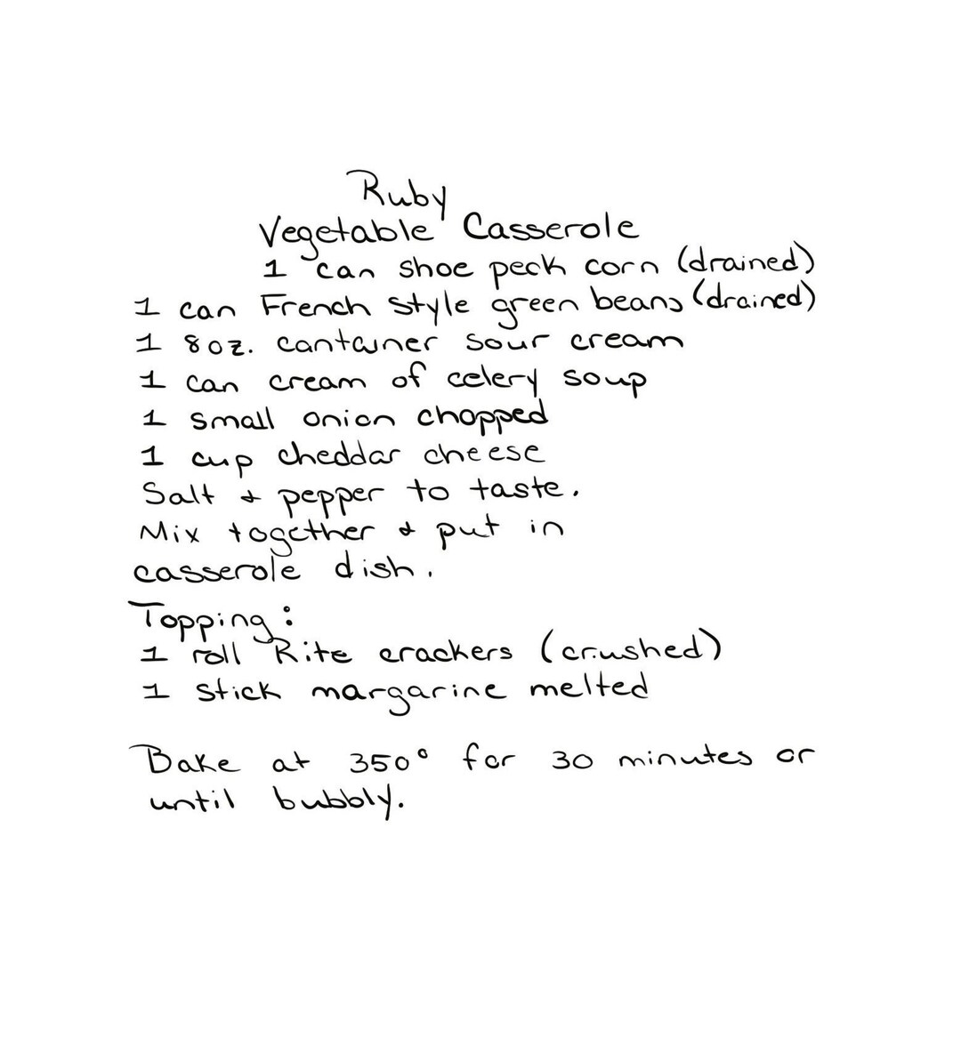 Custom Handwriting Recipe Card Prints - Etsy