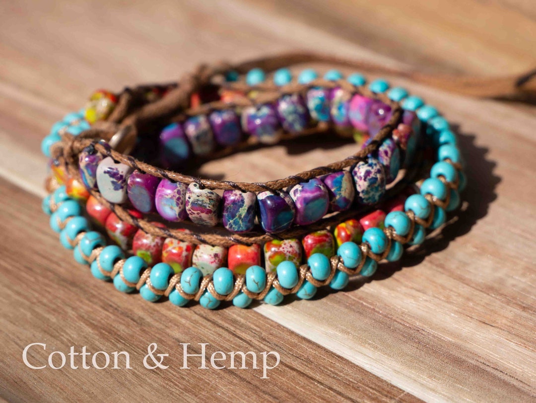 Natural Stone Bracelet-anti Anxiety Grounding Bracelet-stress Relief ...