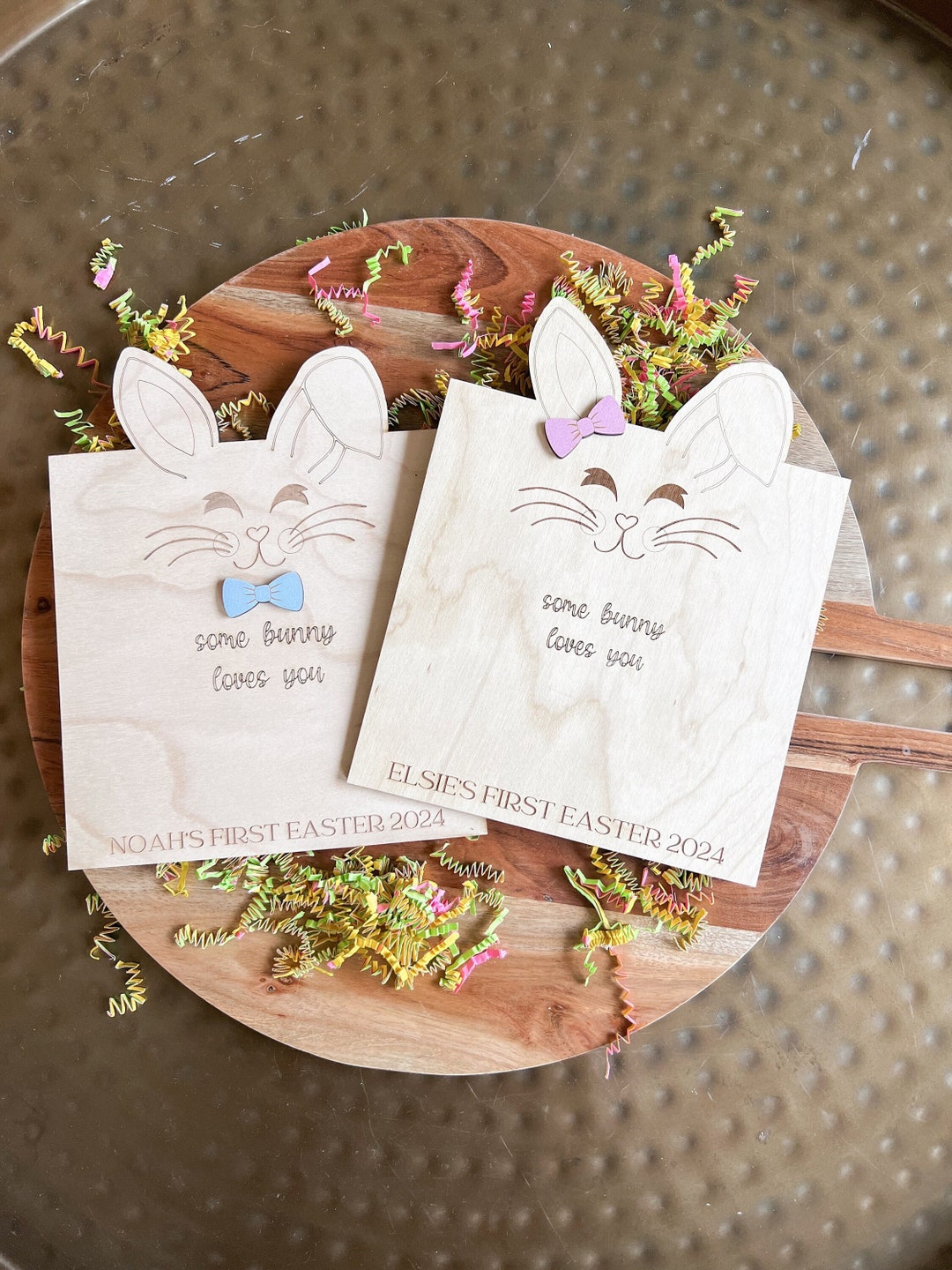 DIY Personalized Some Bunny Loves You Babys First Easter, Easter ...
